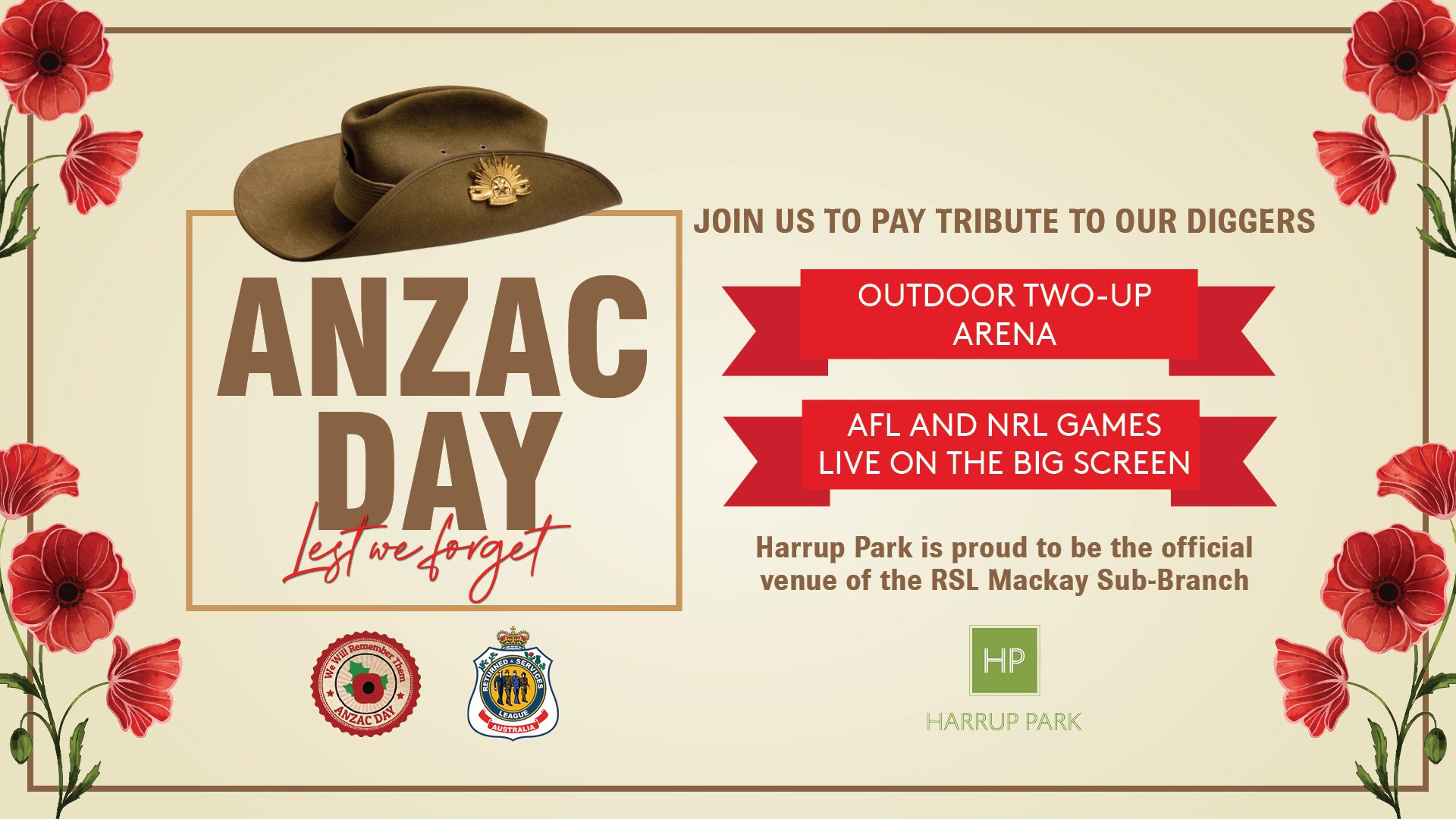 Whats on - ANZAC Day @ Harrup Park | Mackay