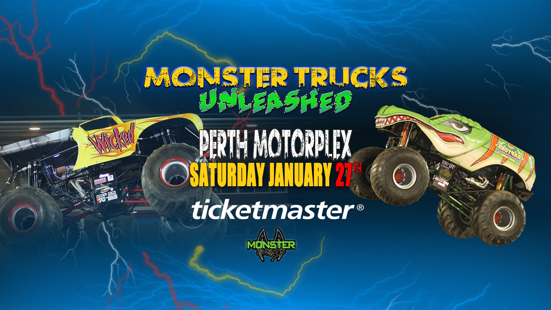 Whats on - Monster Trucks Unleashed @ Perth Motorplex