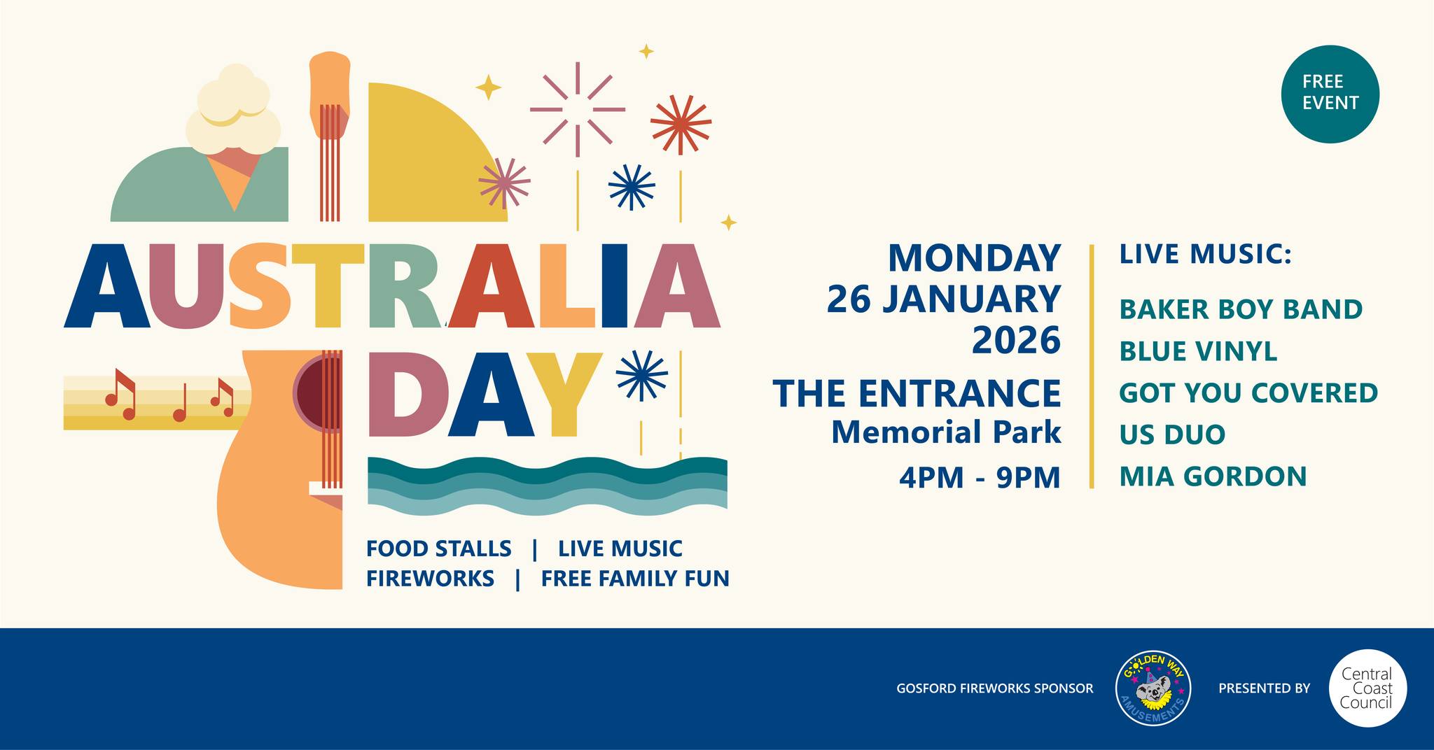 Whats on - Australia Day @ The Entrance