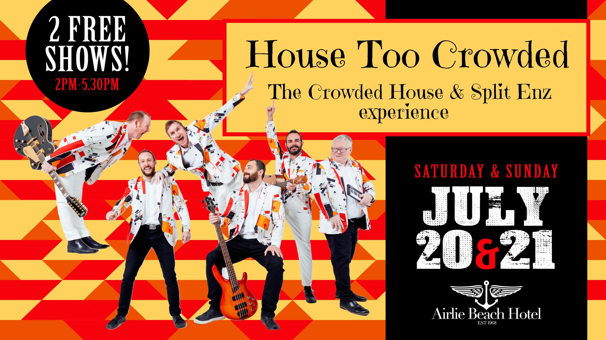 Whats on - House Too Crowded | Airlie Beach Hotel