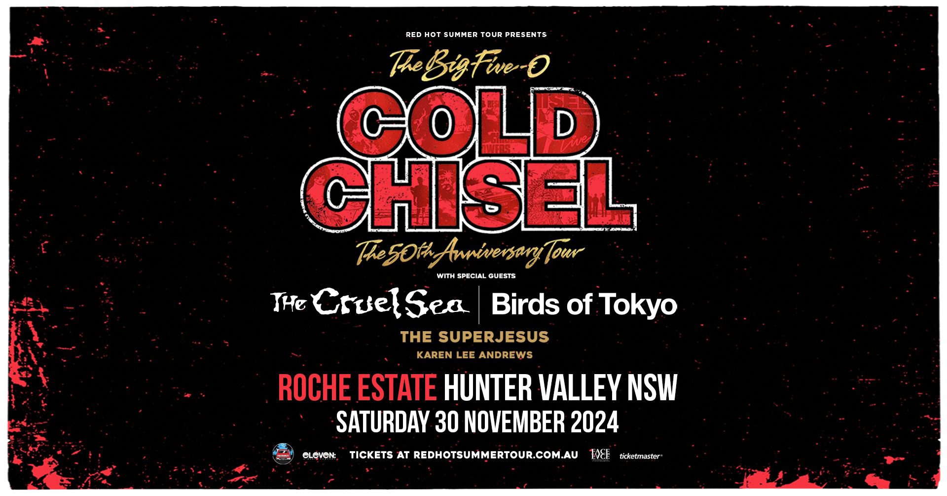 Whats on - Cold Chisel – The Big Five-0 50th Anniversary Tour | Pokolbin