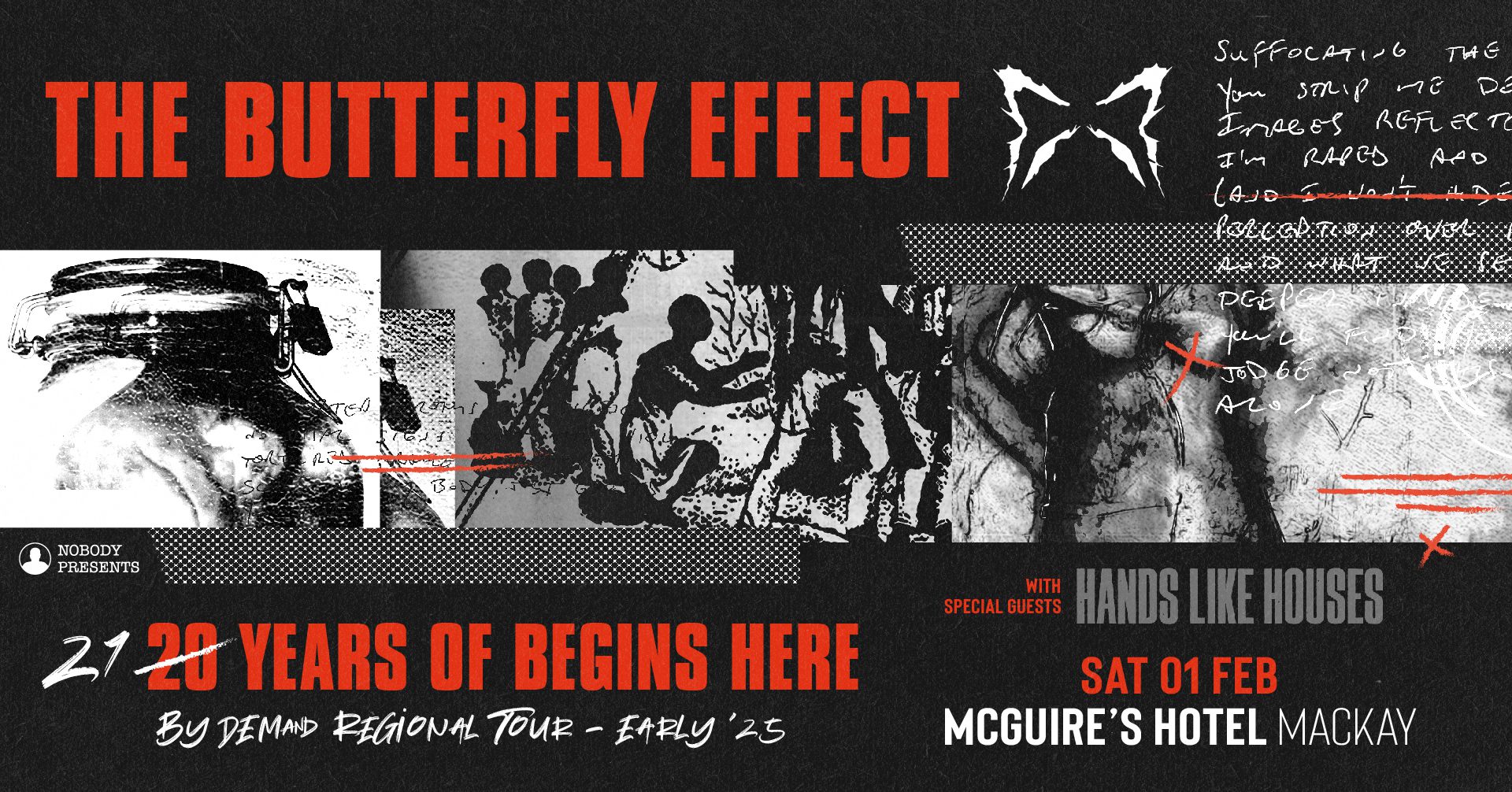Whats on - The Butterfly Effect - 21 Years of Begins Here Regional Tour ...
