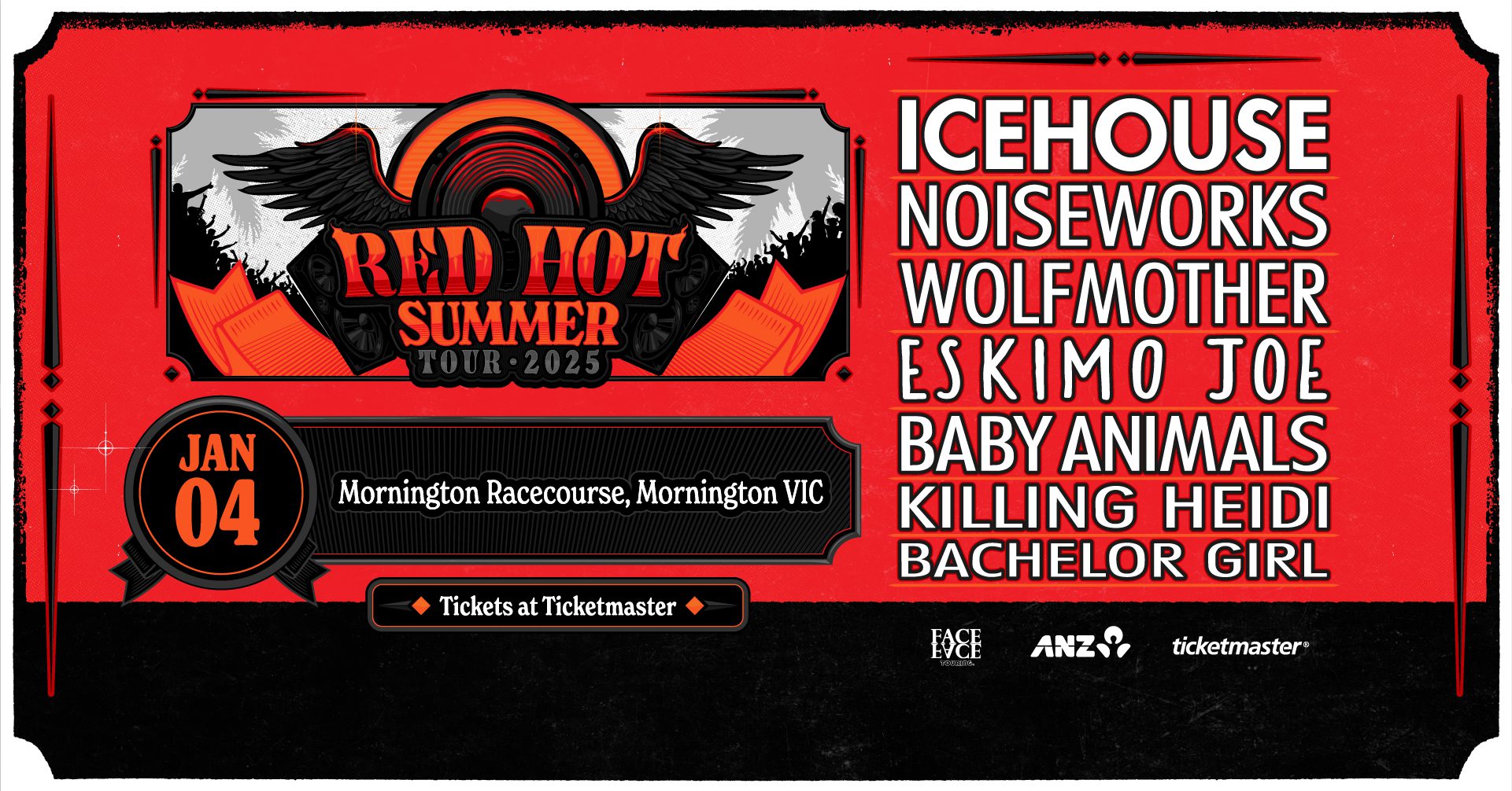 Whats on - Red Hot Summer Tour 2025 | Mornington