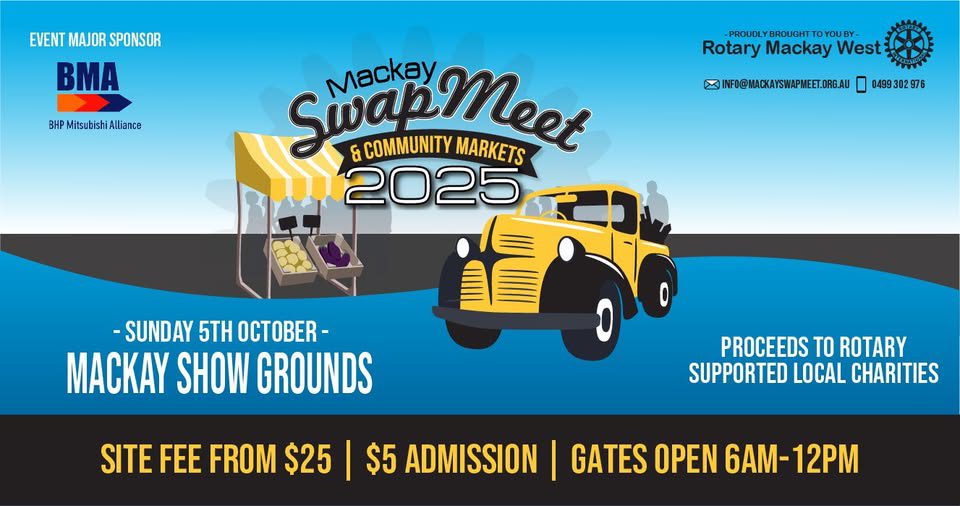 Whats on - Mackay Swap Meet & Community Markets 2025
