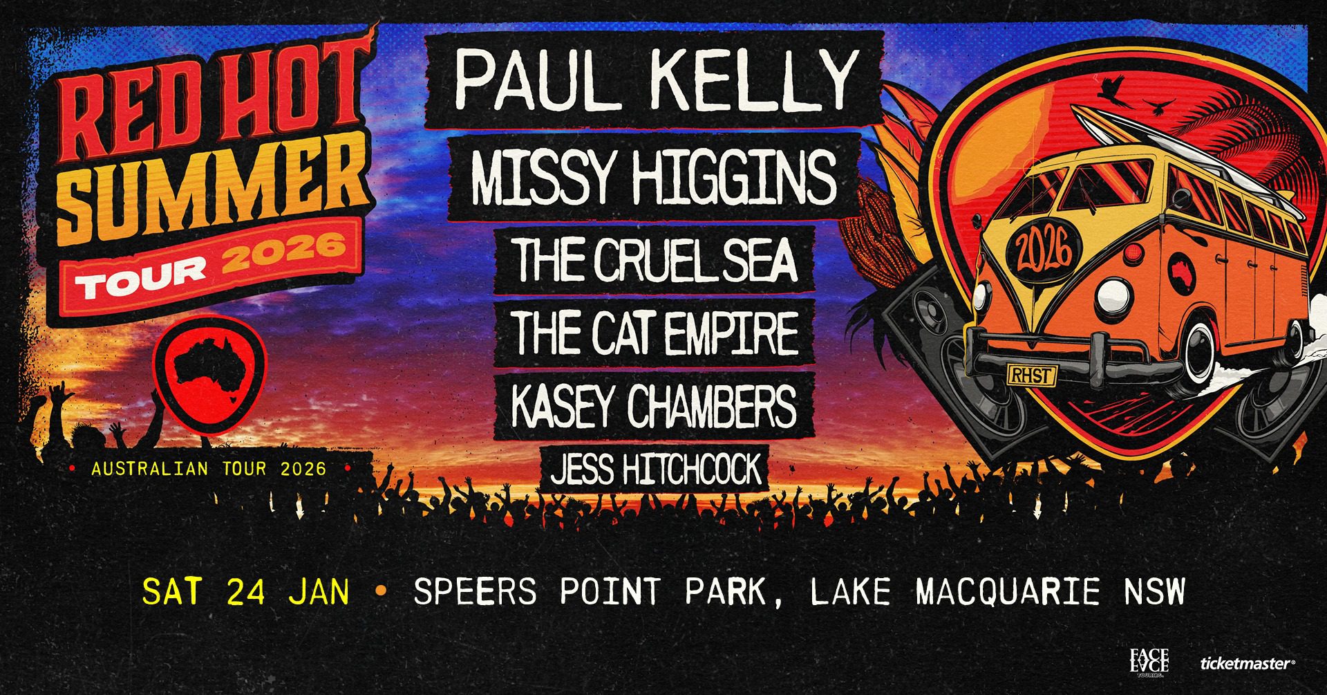 Whats on - Red Hot Summer Tour 2026 – Paul Kelly | Speers Point
